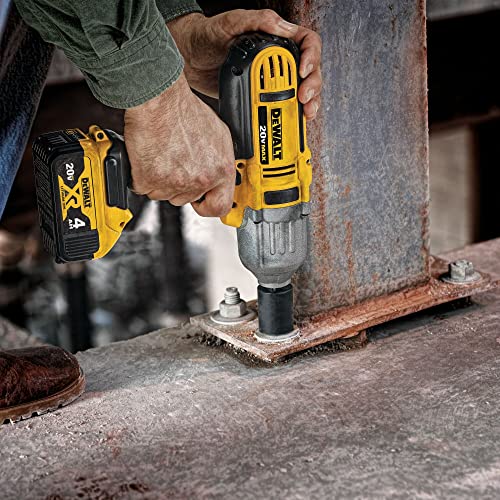 DEWALT 20V MAX Impact Wrench Kit, High Torque, Detent Pin Anvil, 1/2-Inch (DCF889M2)