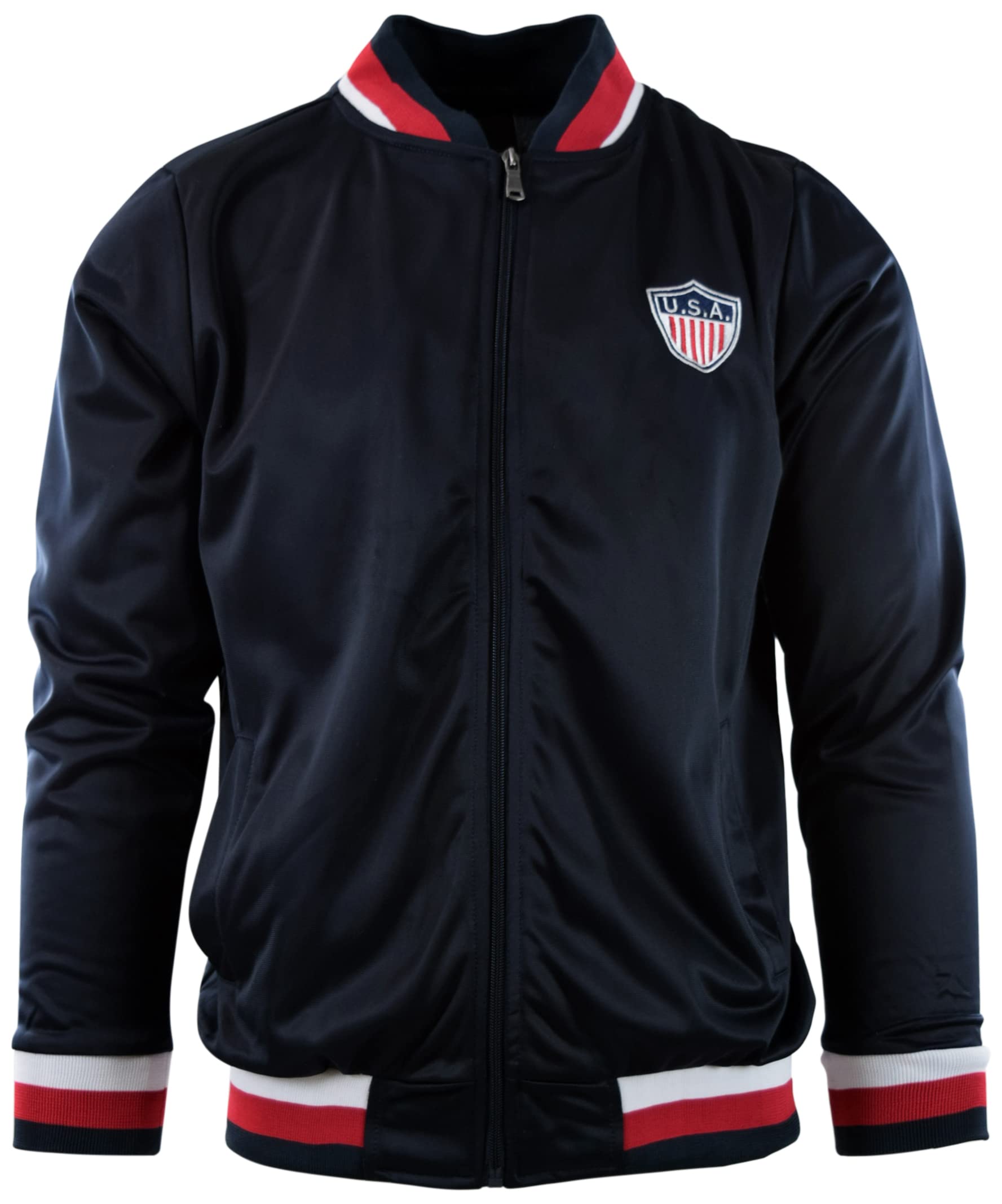 ChoiceApparel Men's Team USA Track Jacket (208-USA-NAVY, Medium)