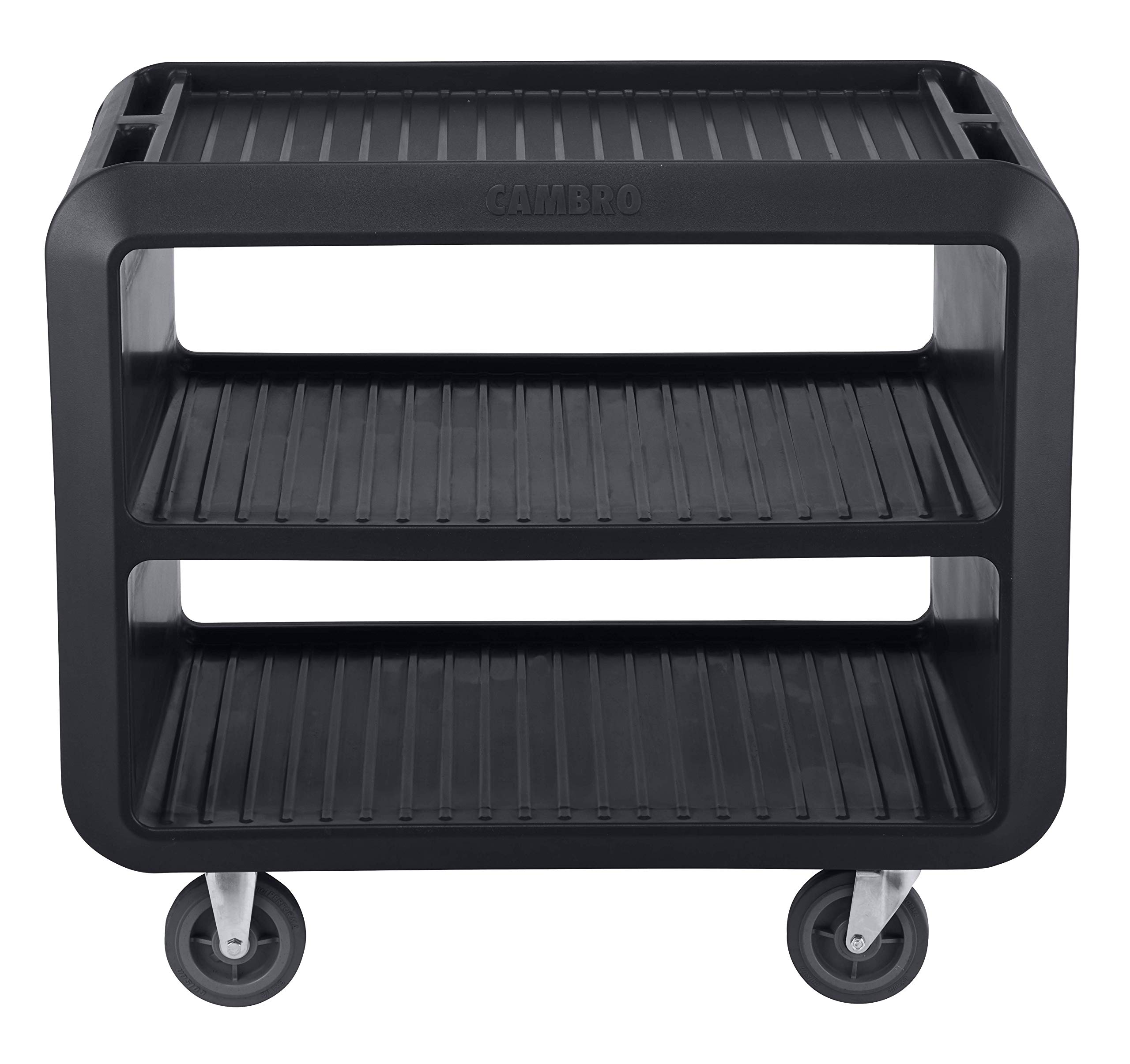 Cambro SC337110 Service Cart Pro Cart 2 Swivel 2 Rigid Casters Black Case of 1