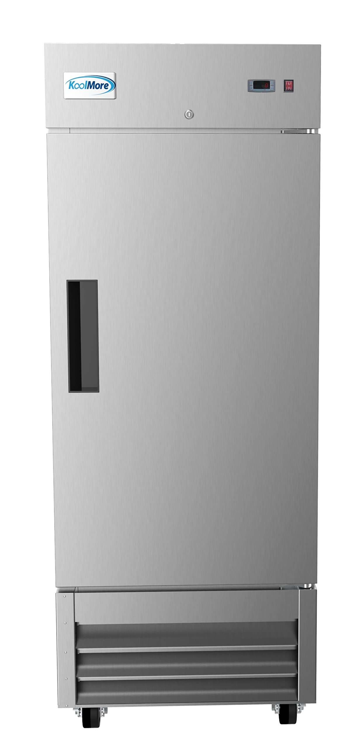 KoolMore 29" 1 Door Stainless Steel Upright Commercial Reach-in Freezer - 23 cu. ft