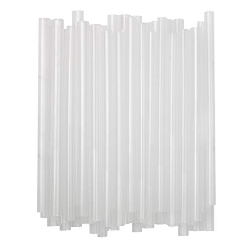 Extra Large Individually Wrapped Milkshake Drinking Straws (Clear, 100)