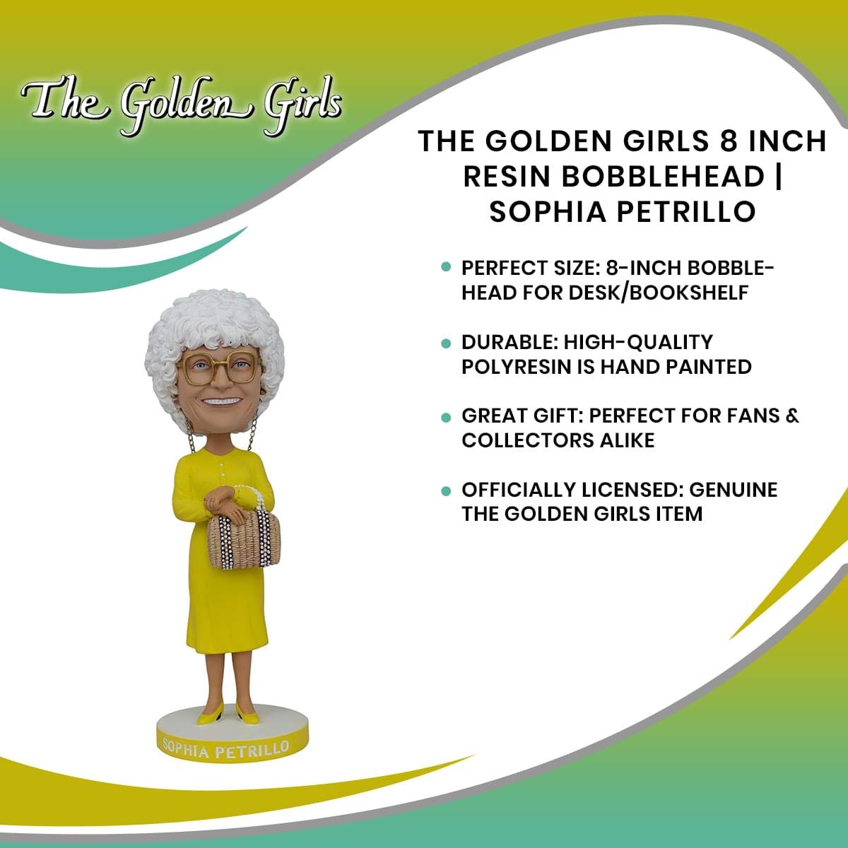 Icon Heroes Golden Girls: Sophia Petrillo Bobblehead, 8 inches