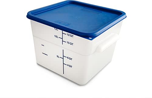 Carlisle FoodService Products CFS Squares Plastic Food Storage Lid 12-22 Quart Royal Blue