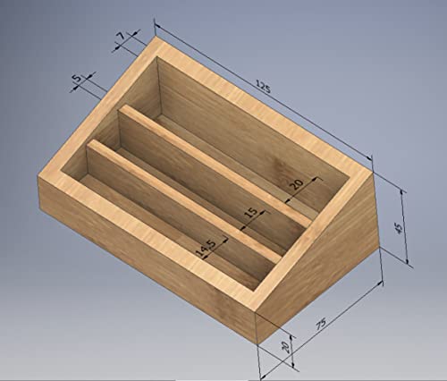 KIHACO 2 Sets Montessori Three Part Card Tray Montessori material The Holder for Montessori 3 Part Cards - NOT for Greeting Cards