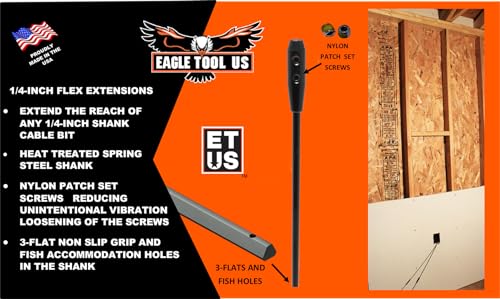 Eagle Tool US Installer Bit and Drill Bit Extension, 52-INCH - ETHX25052 (Replaces ETHX25054)