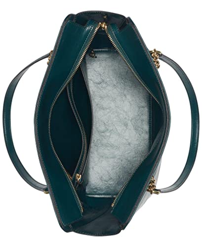 Calvin Klein Hailey Micro Pebble Top Zip Chain Tote, Hunter