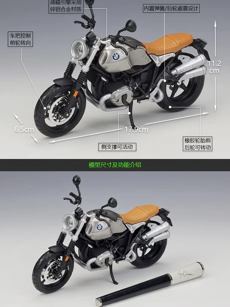 COKAB 1:12 for BMW R Nine T Scrambler Alloy Motorcycle Toy Model Desktop Decoration Birthday Gift Motorcycle Model