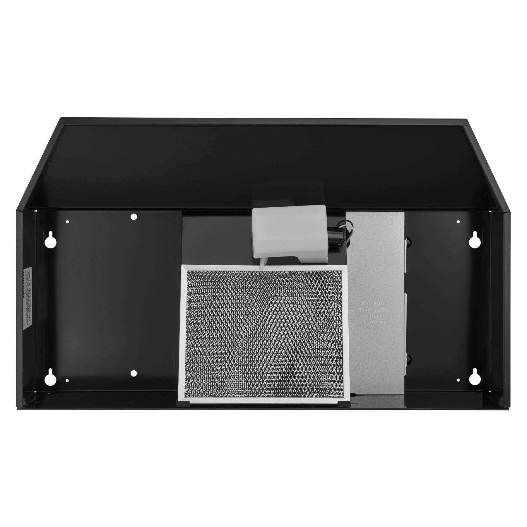 Broan-NuTone F404223 Exhaust Fan for Under Cabinet Two-Speed Four-Way Range Hood, 42-Inch, Black