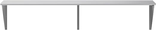 Express KitchQuip Premium Quality Stainless Steel Tubular Wall Shelf | Appliance & Equipment Metal Shelving | Kitchen, Restaurant, Garage, Laundry, Utility Room | NSF Certified | (72" Long x 18" Deep)