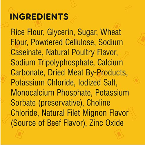 PEDIGREE MINI JUMBONE Small Dog Treats Real Beef Flavor, 21 oz. Pack (35 Treats)