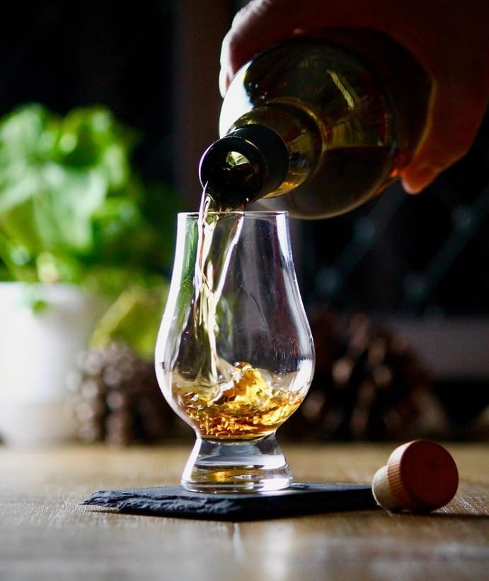 GLENCAIRN Whiskey Glass, Gift Set of 2 in Travel Case