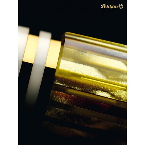 Pelican M400 Fountain Pen, F Fine Point, White Tortoise Souverane