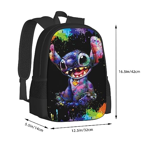 Giuda Cute Anime Backpack 17 Inch Large Capacity Multifunction Backpacks Lightweight Sports Travel Laptop Bag Daypack
