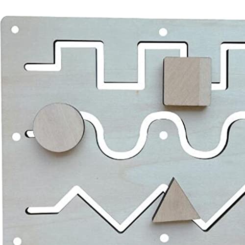 Colcolo Montessori Busy Board, DIY Accessories Education Skill Toys 2-3 Years Toddlers , Style B