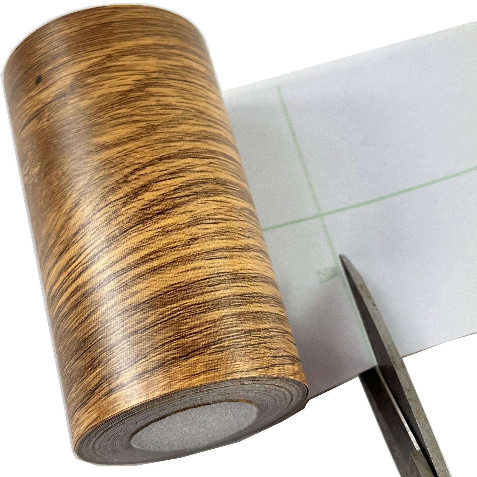DESOMINOR 32.8Ft Brown Border Peel &Stick Wood Grain Wallpaper Border Removable Waterproof Bathroom Mirror Frame Sticker (Brown)