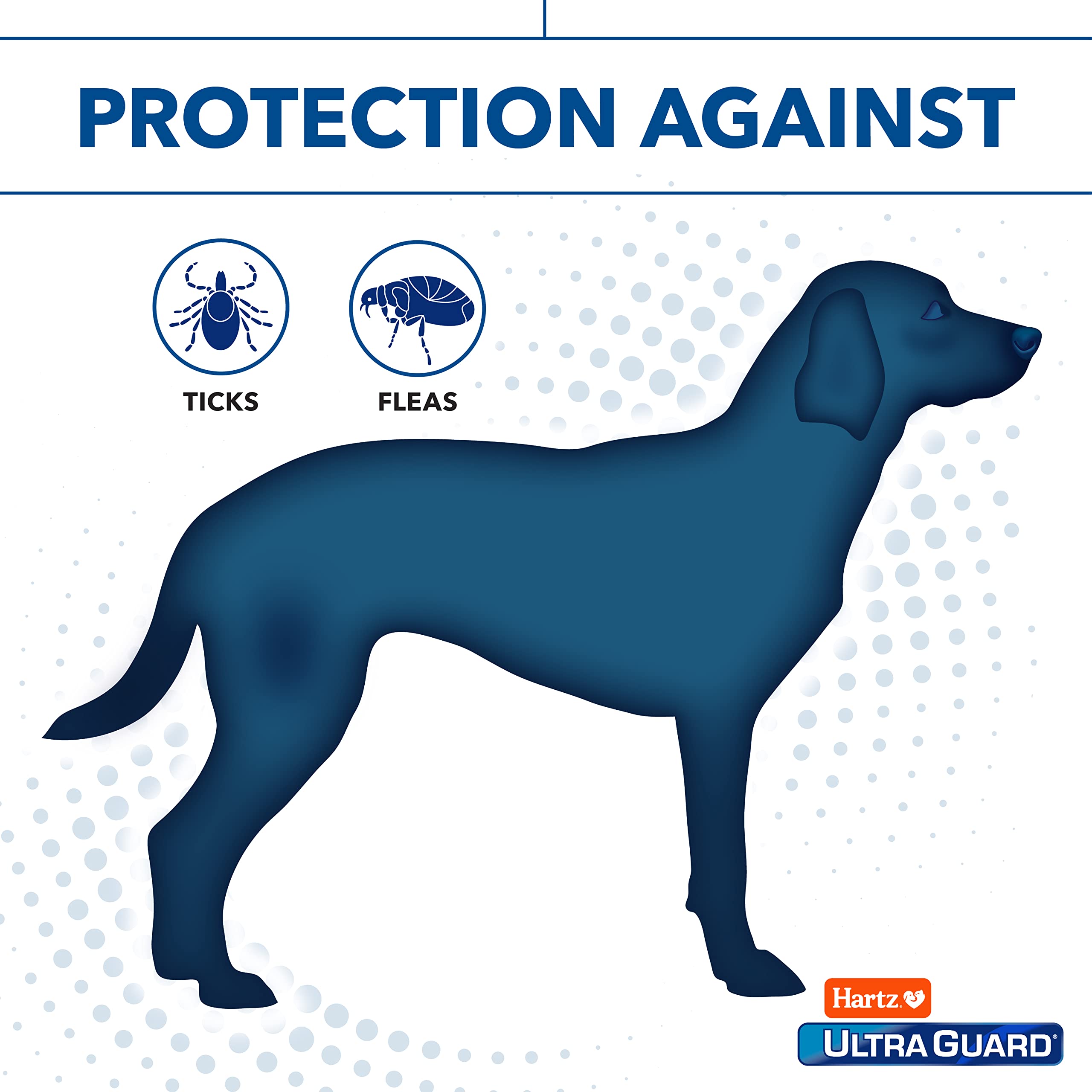 Hartz UltraGuard Flea & Tick Collar for Dogs and Puppies, 7 Month Flea and Tick Protection and Prevention Per Collar, Reflective, Up to 20 Inch Neck