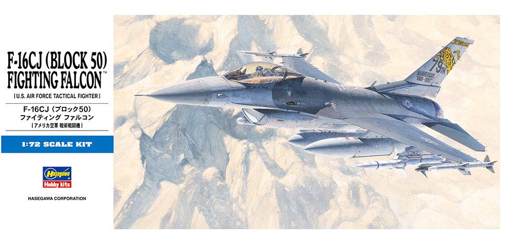 Hasegawa 1:72 Scale F-16CJ Block 50 Fighting Falcon Model Kit