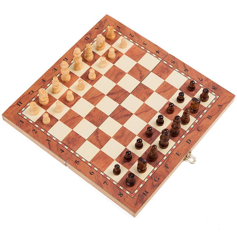 Chess Sets Magnetic Travel Chess Set for Adults Kids Folding Portable Traditional Chess Game for Kids and Adults 39 * 19.5 * 3.3CM