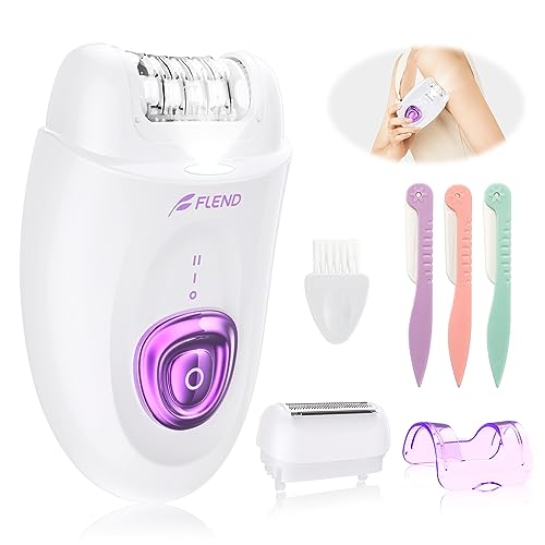 Epilator for Women, Epilator for Women Legs, Pluxy Hair Removal for Face, Electric Shaver & Epilator, Face Epilator for Women, 2 in 1 Body Trimmer Razor with LED Light for Underarms Legs Arms Bikini
