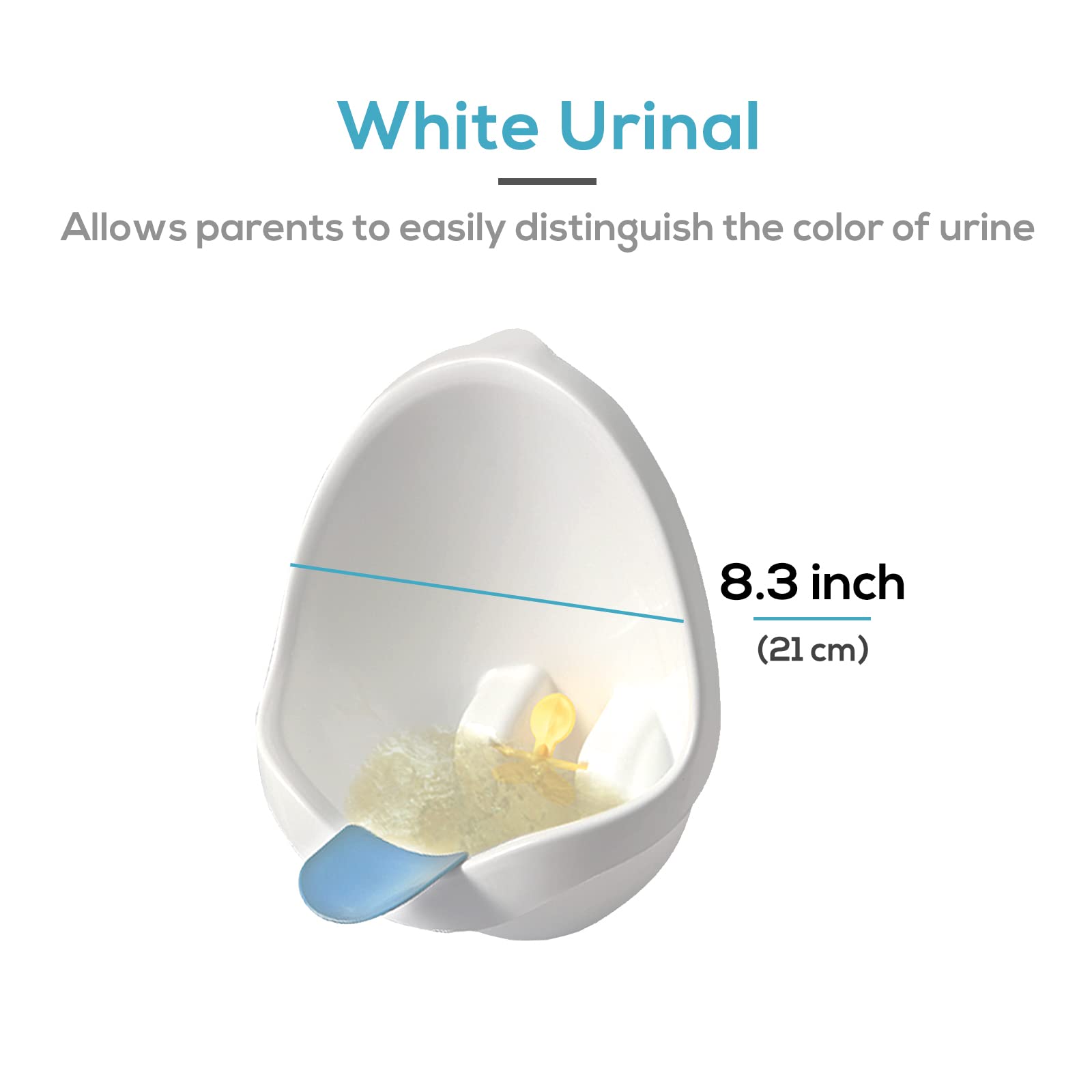 Frog Pee Training,Cute Frog Potty Toilet Training Urinal,Bathroom Funny Baby Training Potties for Kids,Toddler Boy(Light Blue)