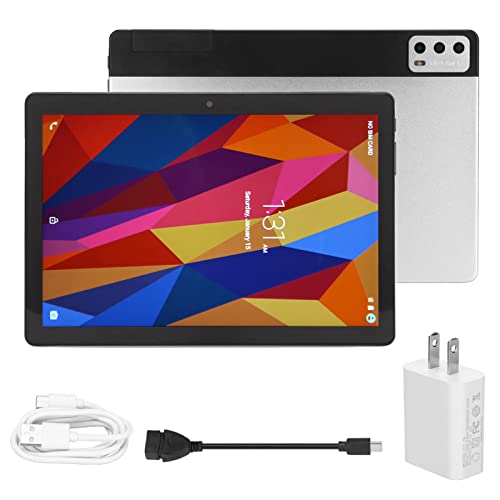 Cryfokt 10.1inch 10 Tablet, 2.4G 5G, 8GB RAM 256GB ROM, 1920x1200 IPS, 5MP 13MP Camera, 1.5 GHz Octa Core Processor, Dual Card, BT, AM FM, GPS, Glonass, 5800mAh, Tablet PC