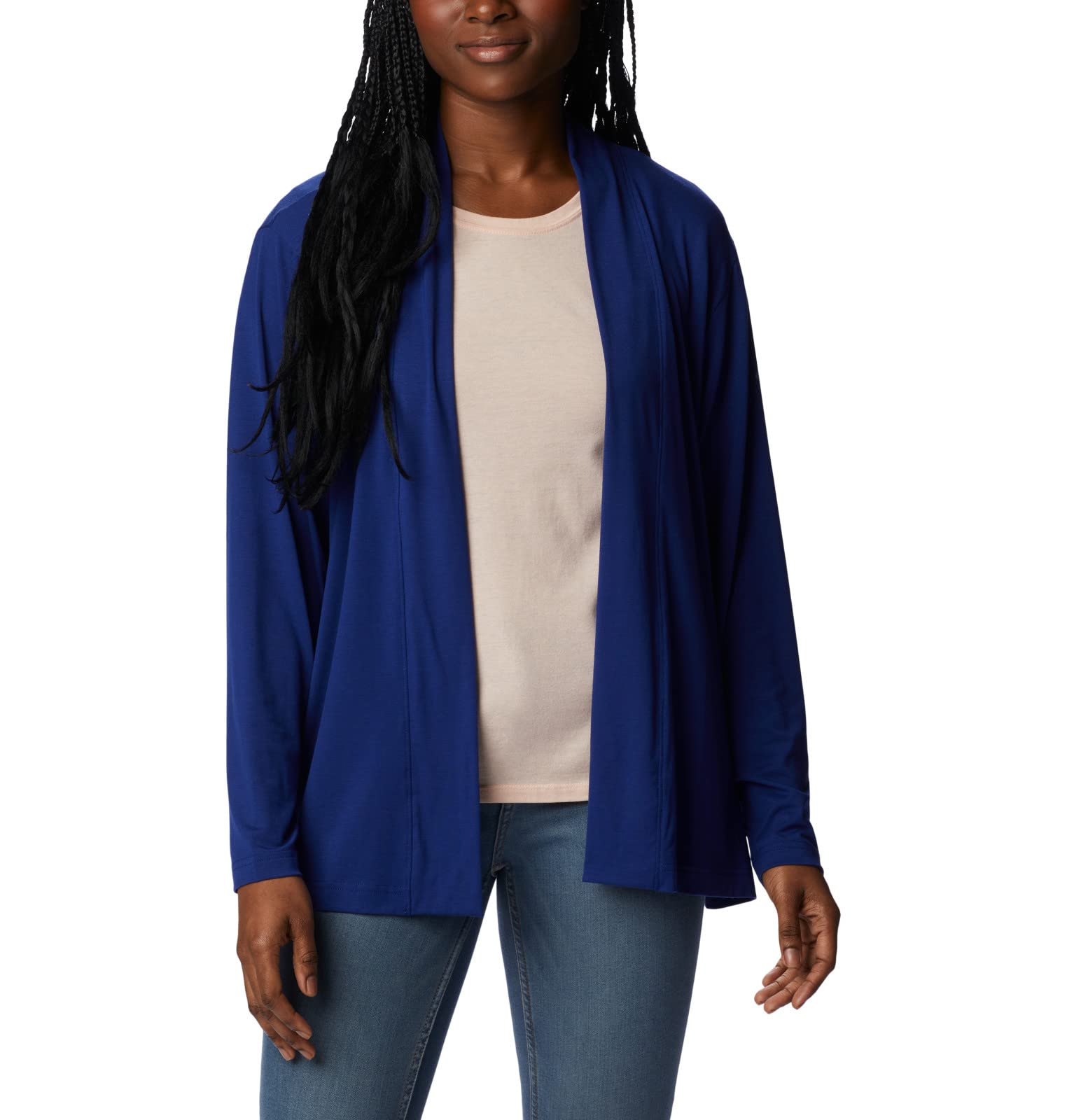 Columbia Women's Anytime Knit Layering Long Sleeve, Dark Sapphire, Large