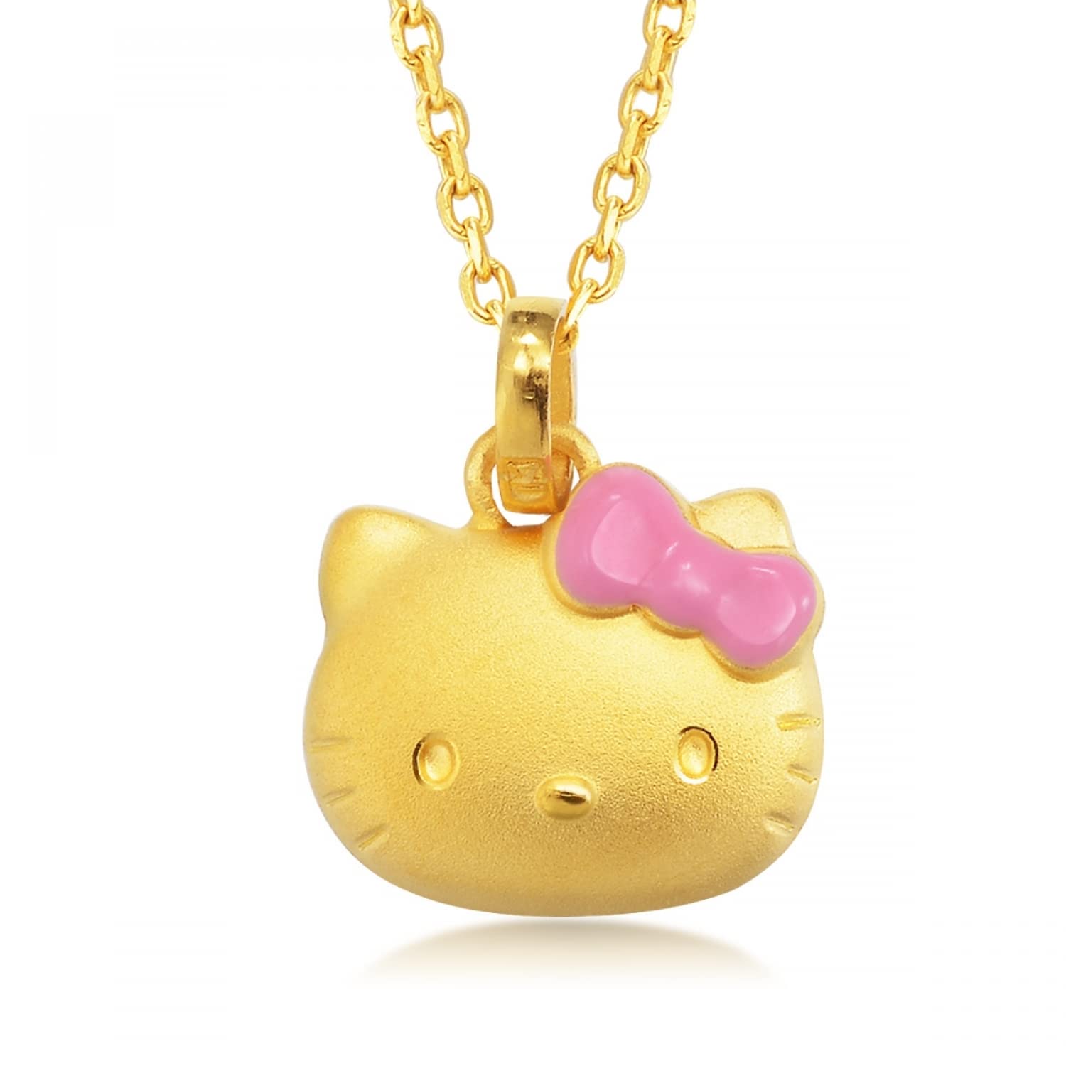 CHOW SANG SANG Sanrio 999.9 24K Solid Gold Hello Kitty Pendant for Women 79632P | [Not Include the Necklace]