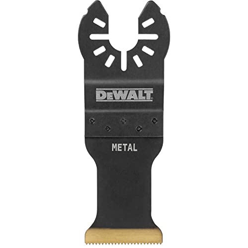 DEWALT Oscillating Tool Blade, Titanium Nitride Coated, Metal Cutting (DWA4209) , Black