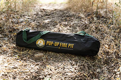 Dutch Oven Fire Table Bundle | Pop-Up Fire Pit + Frontier Grates | Portable Dutch Oven Table & Fire Pit | 13lbs. Total Weight | Packs Smaller Than A Camping Chair | Heat Shield Included