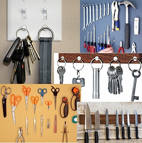 UbiGear Magnetic Push Paper Pin Refrigerator Magnet Tack Pushpin Coat Hook Holder (Screw-4)