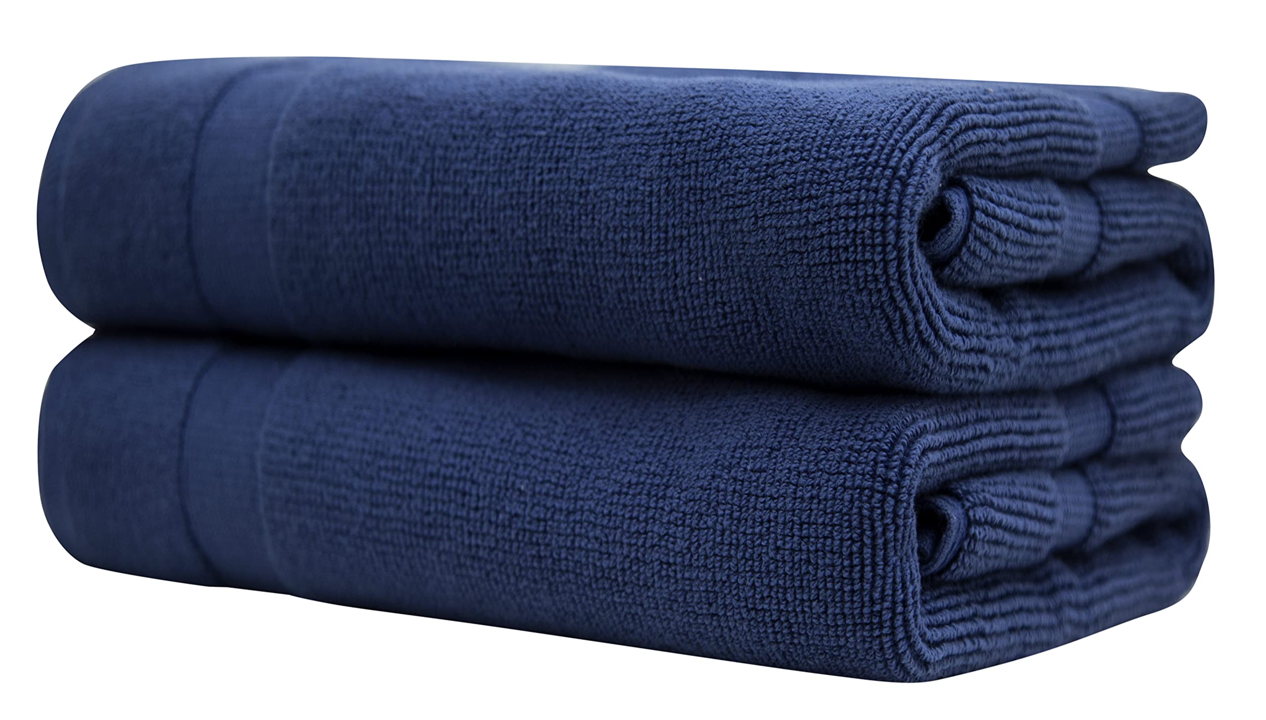 Bliss Luxury Bath Towels Set - 34" x 56" | Extra Large Premium Quality Bath Sheet | Towel Set | 650 GSM | Soft Combed Absorbent Cotton Bath Towels | Oversized Towels | Denim - 2 Pack
