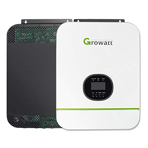 Fencia 24V 3000W 120V/240V Split Phase Solar Inverter Growatt 80A MPPT Solar Charge Controller, Pure Sine Wave Inverter, US Shipping, 4-7 Days Delivery (24V Inverter)