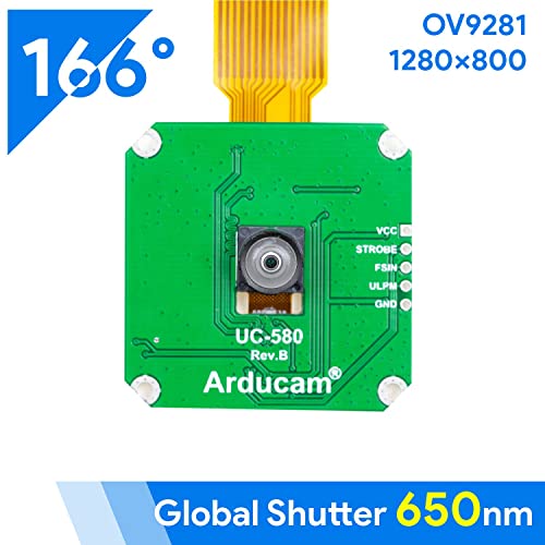 CBHIOARPD Arducam OV9281 1MP Global Shutter Monochrome Camera Module for Raspberry Pi 4/3B+/3
