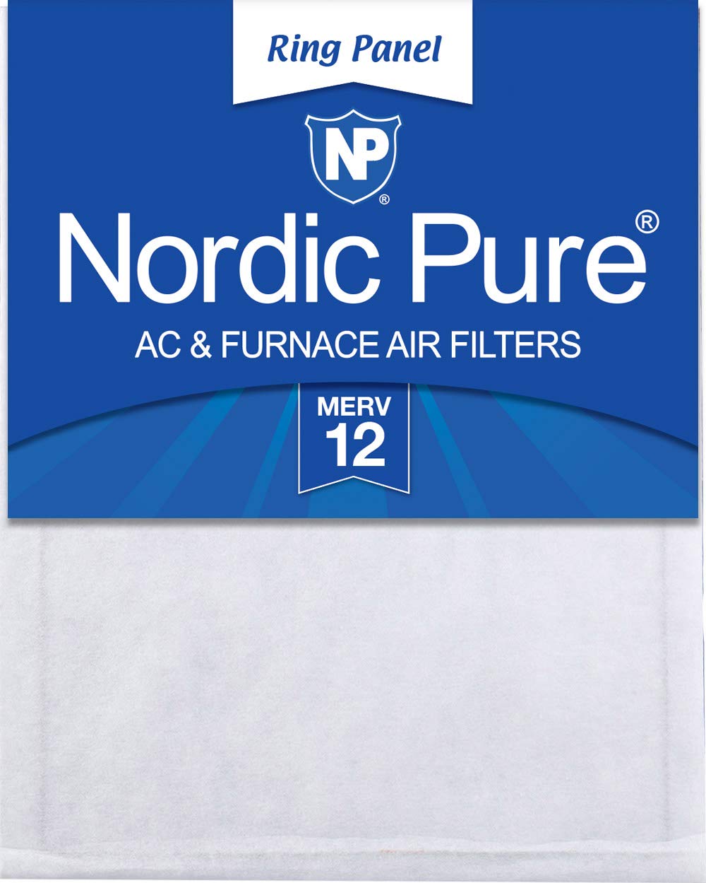 Nordic Pure 12x24x1/2 MERV 12 Half Inch Panel AC Furnace Air Filters, 6 Pack, 11 1/2 x 23 1/2 x 1/2 (11.5 x 23.5 x 0.5), 6 Count