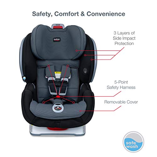 Britax Advocate ClickTight Convertible Car Seat, Otto SafeWash , 23x20x23.5 Inch (Pack of 1)