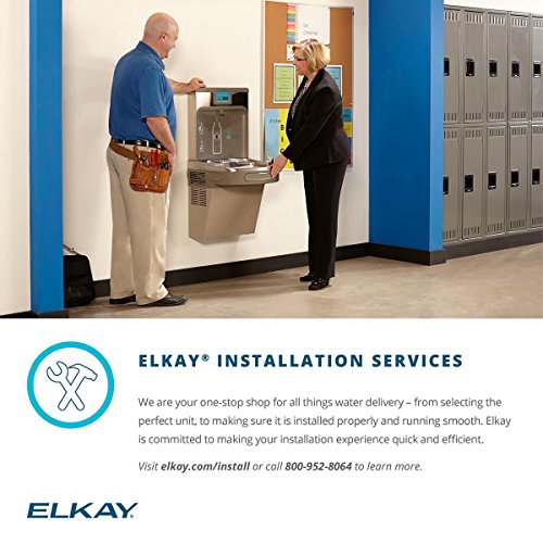 Elkay EZSTL8LC Cooler, Push Bar-Activated, Light Gray Granite
