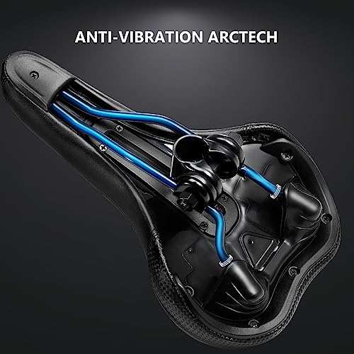 IPOW Mountain Bike Seat 7โโ, Comfortable MTB Bike Seat for Men and Women, Bicycle Saddle Replacement Padded with Soft High Density Memory Foam