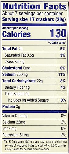 Blue Diamond Almonds Nut-Thins Gluten Free Cracker Crisps, Cheddar Cheese, Family Size, 7.7 oz