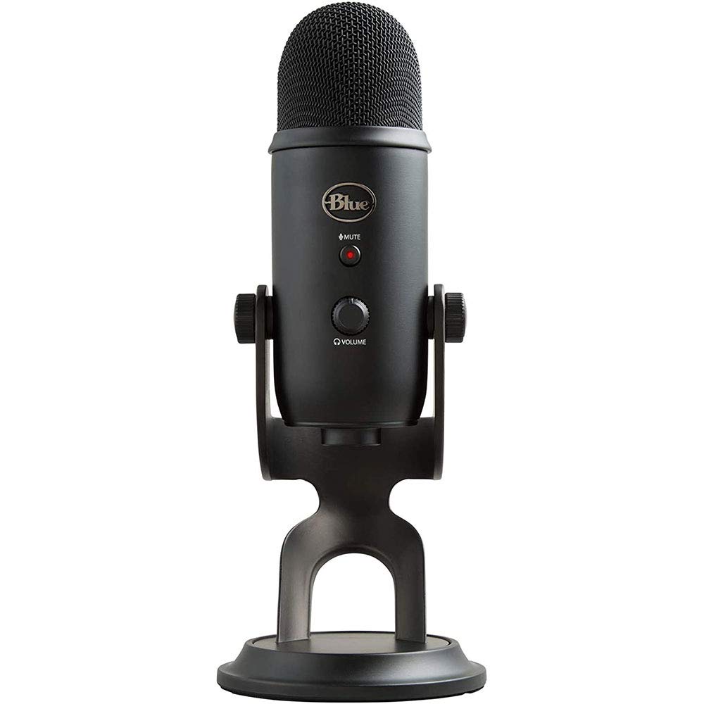 Blue Yeti Blackout USB Professional Multi-Pattern USB Microphone Plus Pack Bundle with Presonus StudioOne 5 Artist DAW, iZotope RX Elements Plug-in and Groover 3 Tutorials 3-Month Subscription