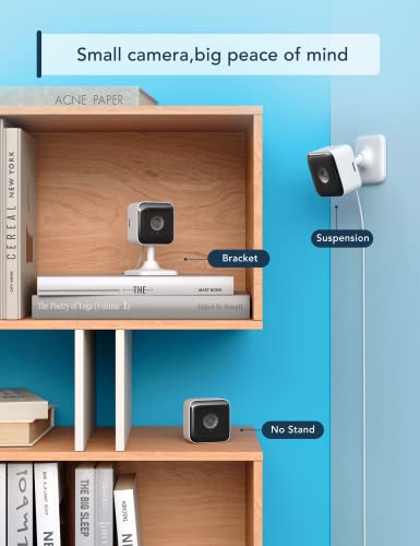 GNCC Indoor Security Camera Dog Camera 1080P w/Motion Detection, 2-Way Audio Siren, Night Vision, Cloud & SD Card Storage, Works w/Alexa & Google Home, GC2