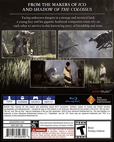 The Last Guardian - Playstation 4