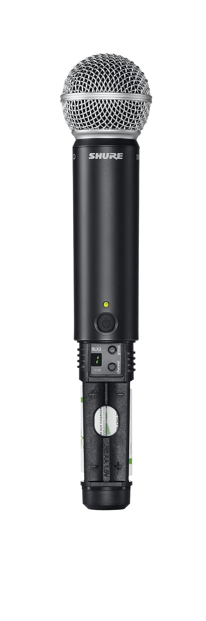 Shure BLX24R/SM58 Wireless Microphone System - 14-Hour Battery Life, 300 ft Range, UHF | SM58 Handheld Vocal Mic, Single Channel Rack Mount Receiver | J11 Band (BLX24R/SM58-J11)