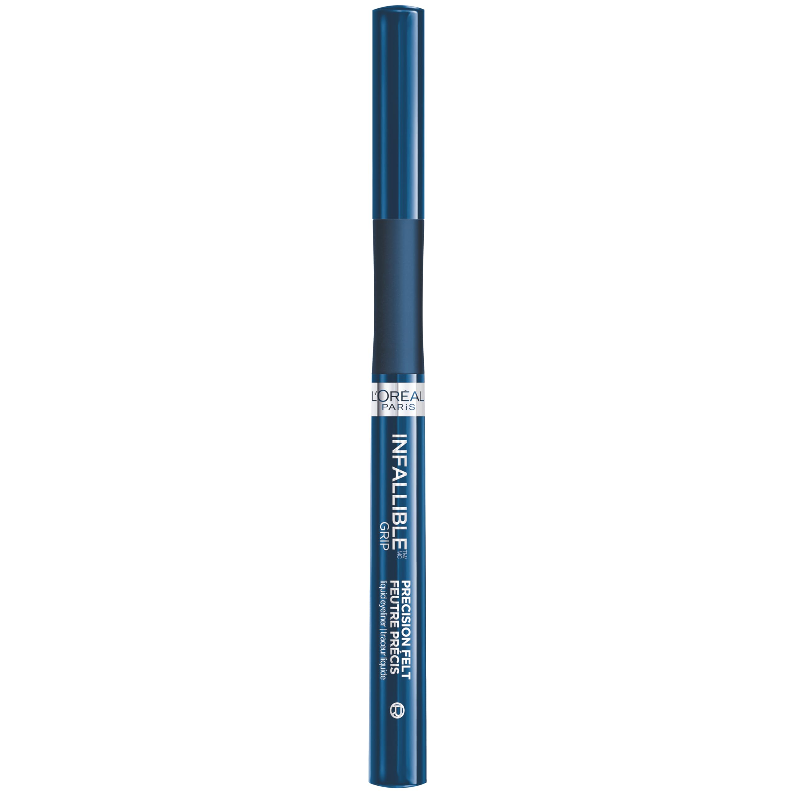 L’Oréal Paris Cosmetics Paris Makeup Infallible Grip Precision Felt Eyeliner, Smudge Resistant, Long Lasting Waterproof Eyeliner, Blue, Blue, 0.03 fl oz