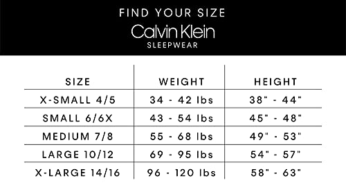 Calvin Klein Boys' Super Soft Brushed Micro Pajama Sleep Pant, Grey/Black Camo, X-Large