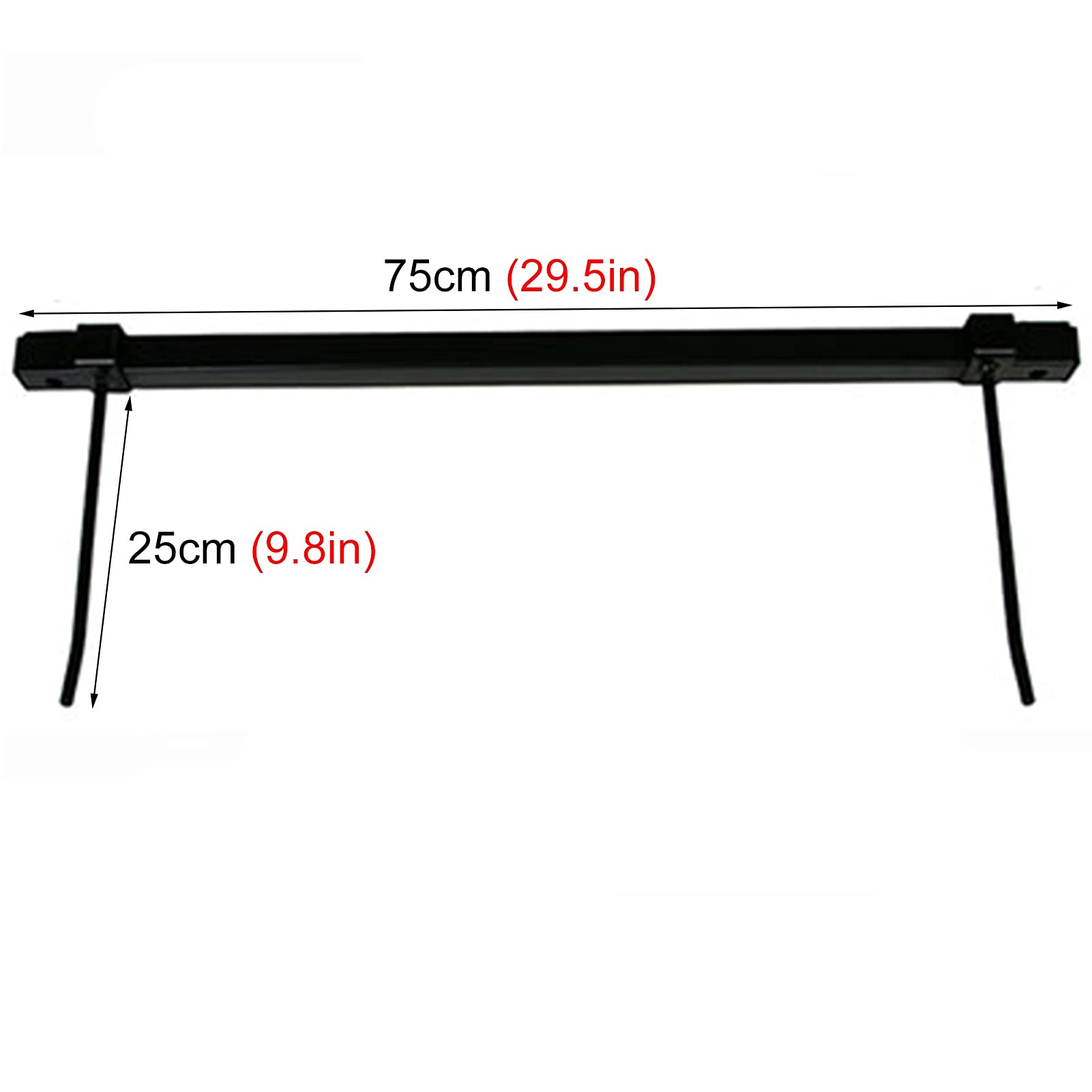 Ccsh Simple Black Yoga Mat Holder Wall Mount, Large Capacity Hanging Storage Space Saver Yoga Mat Storage Rack for Gym Studio, Easy to Install (Size : Large)