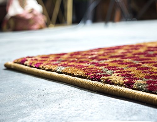Unique Loom Barista Collection Area Rug - Java (5' 3" x 8' Rectangle, Beige/ Black)