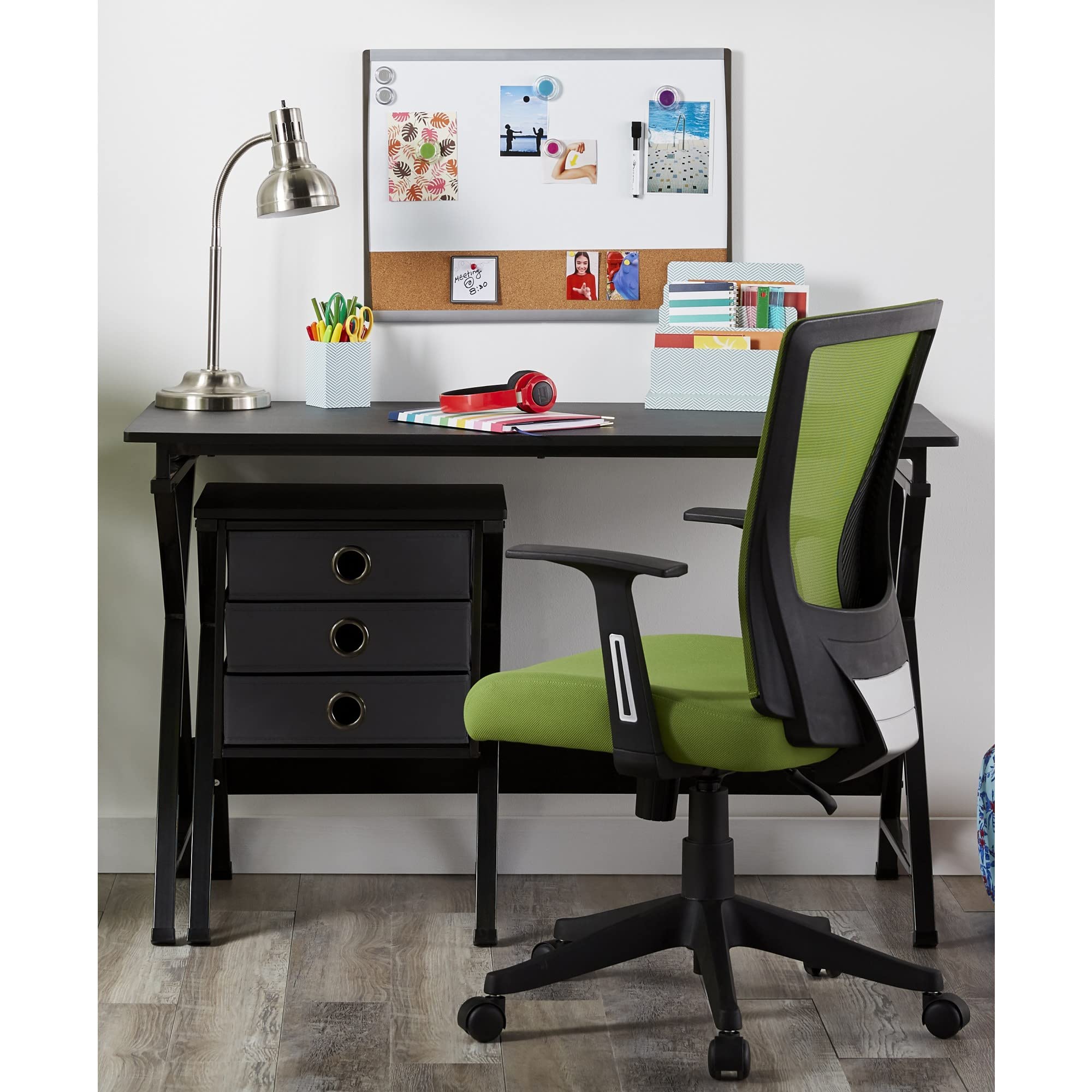 Brenton Studio® Radley Mesh Mid-Back Task Chair, Green/Black