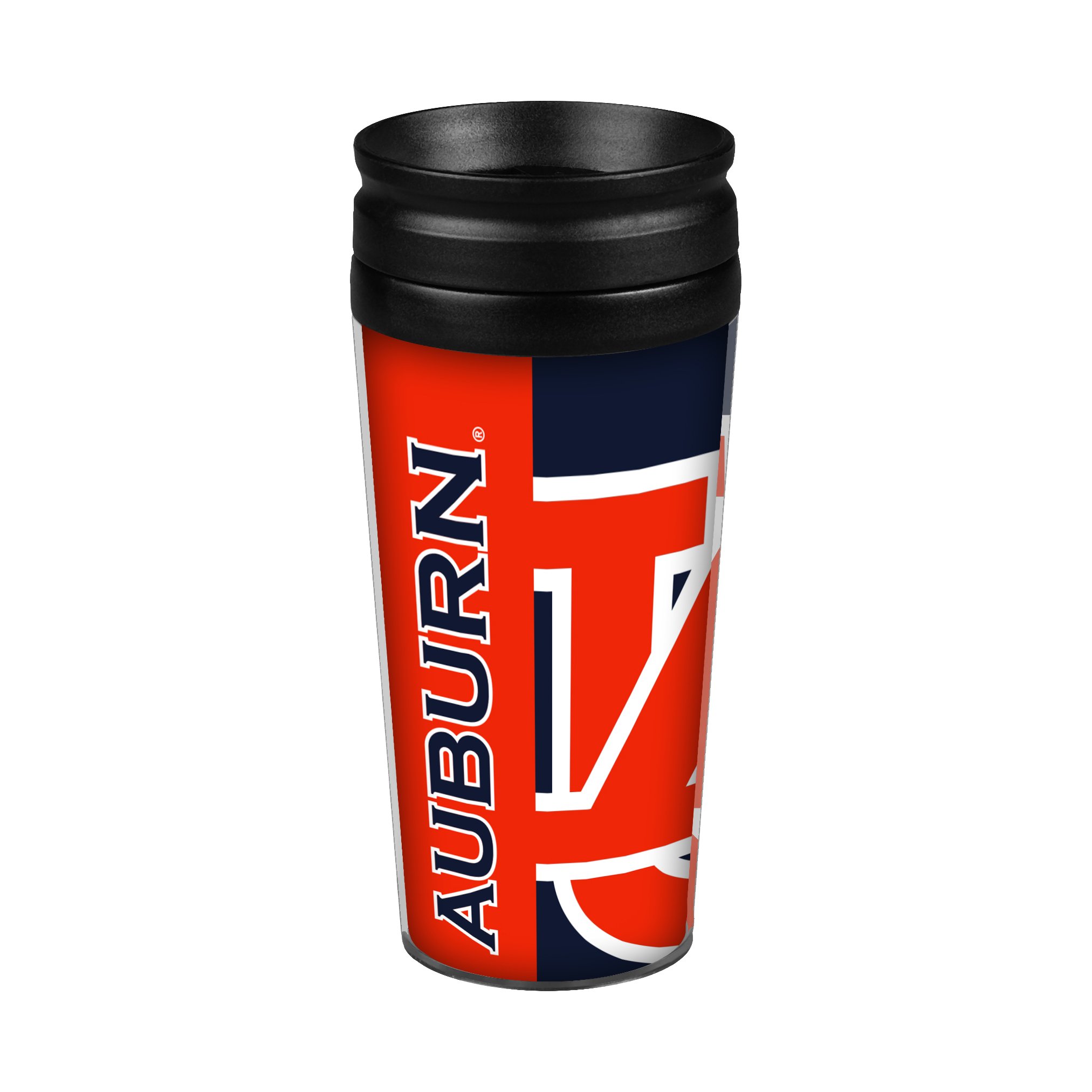 Boelter Brands NCAA Auburn Tigers Hype Full Wrap Travel Tumbler, 14-Ounce