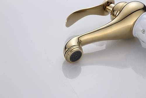 Faucet Household Sink Faucet Kitchen Faucet Bathroom Faucet All White Diamond Shaped Copper Hot and Cold Bathroom Under Bathroom Counter Diamond Basin Faucet