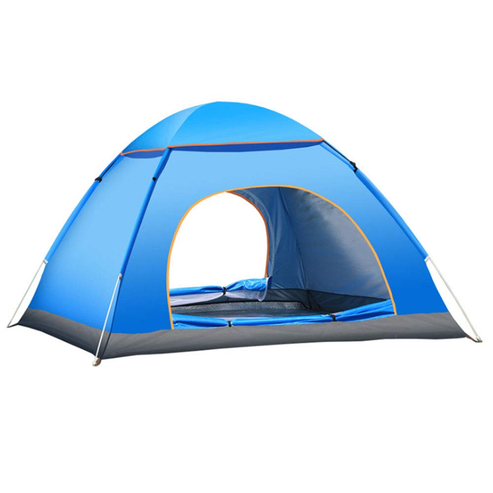 Camping Tent 1/2/3/4 Person Outdoor Tent Easy Pop Up Quick Setup Double Layer Beach Tent Waterproof Windproof Anti-UV